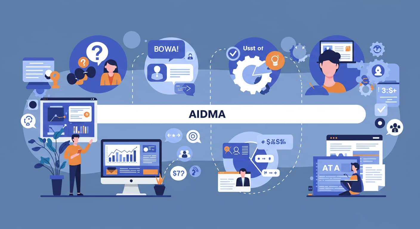 AIDMA理論とは？5つのステップで解説するマーケティングの基本フレームワーク | DXアカウント