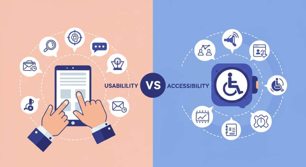 【簡単解説】ユーザビリティとアクセシビリティの決定的な違いとは | DXアカウント